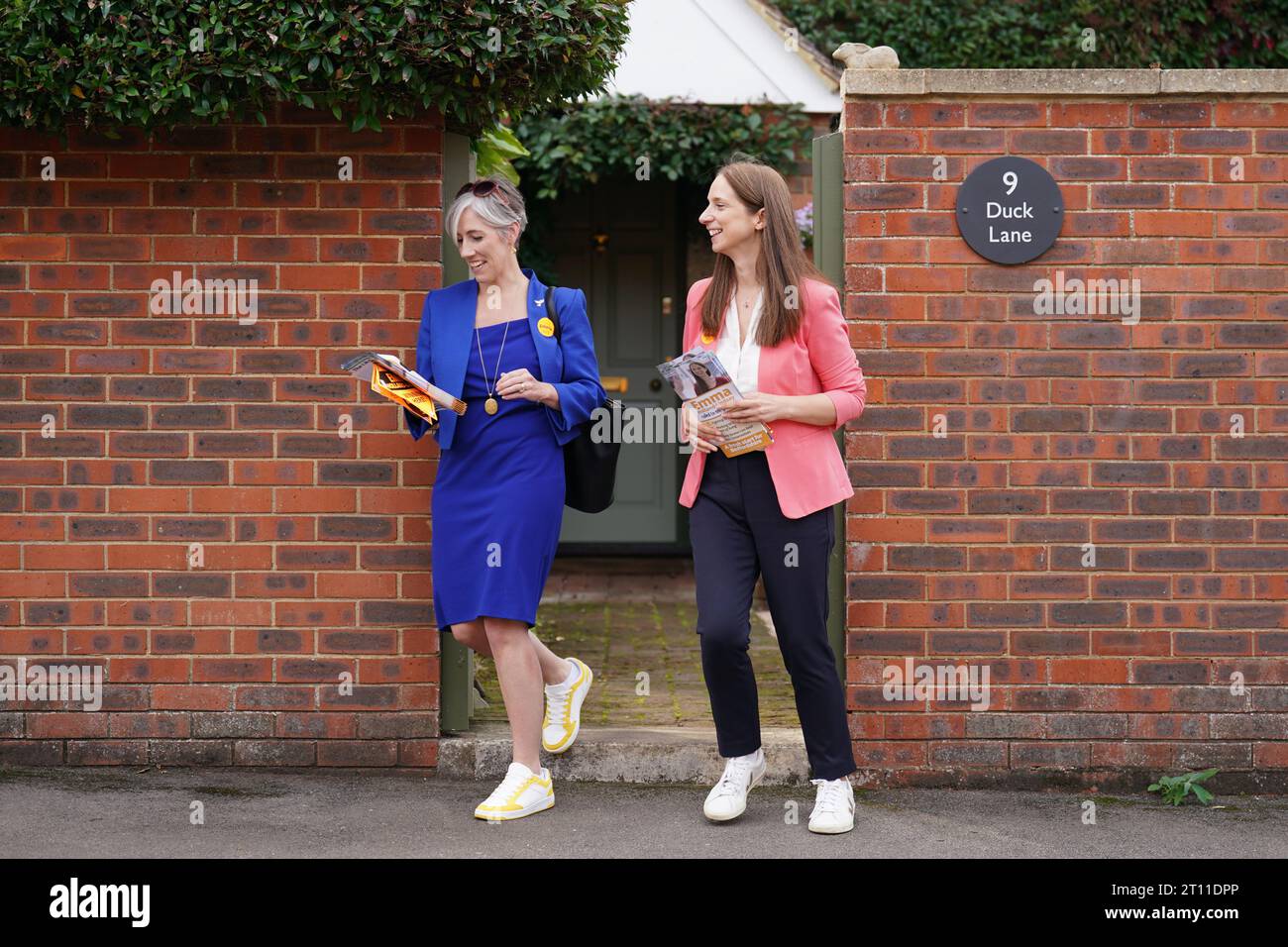 Liberal Democrat local candidate Emma Holland-Lindsay (right) and ...
