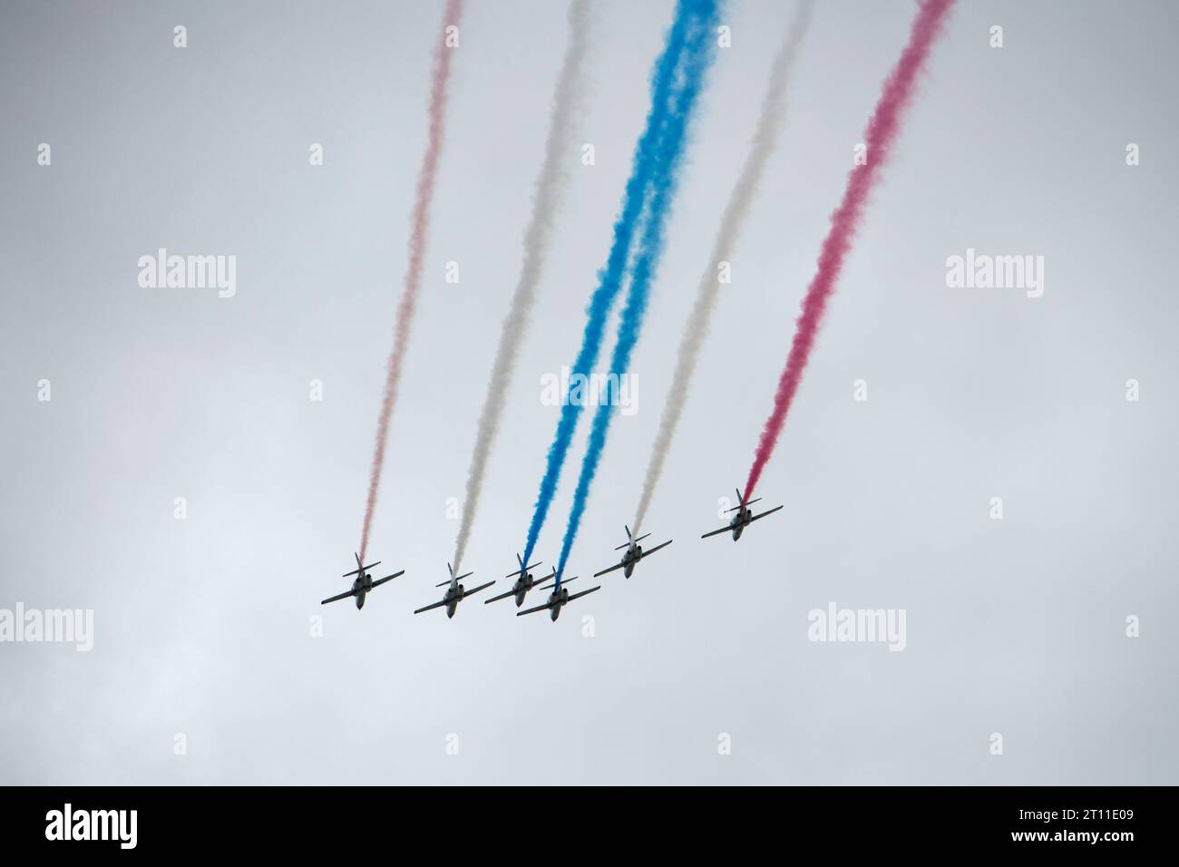 Taipei, Taiwan. 10th Oct, 2023. The Thunder Tiger Aerobatic Team during ...