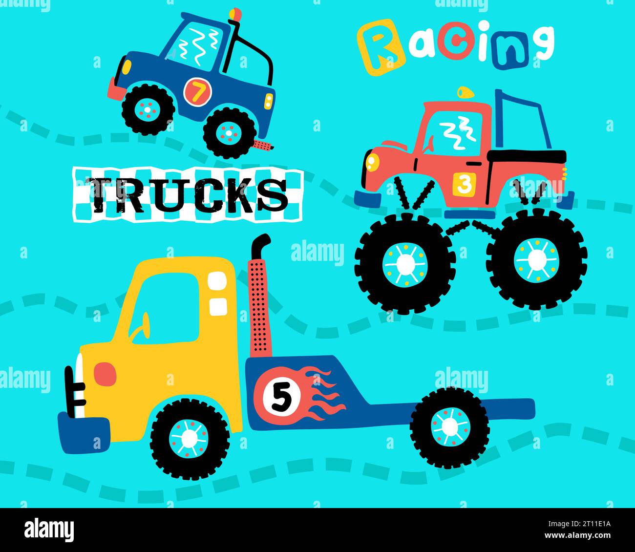 Hand drawn racing car Stock Vector Images - Alamy