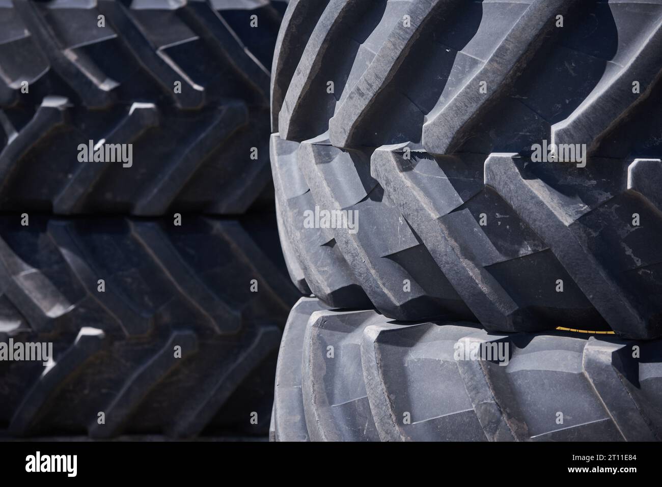 Tractor tires wheels close up pattern Stock Photo - Alamy