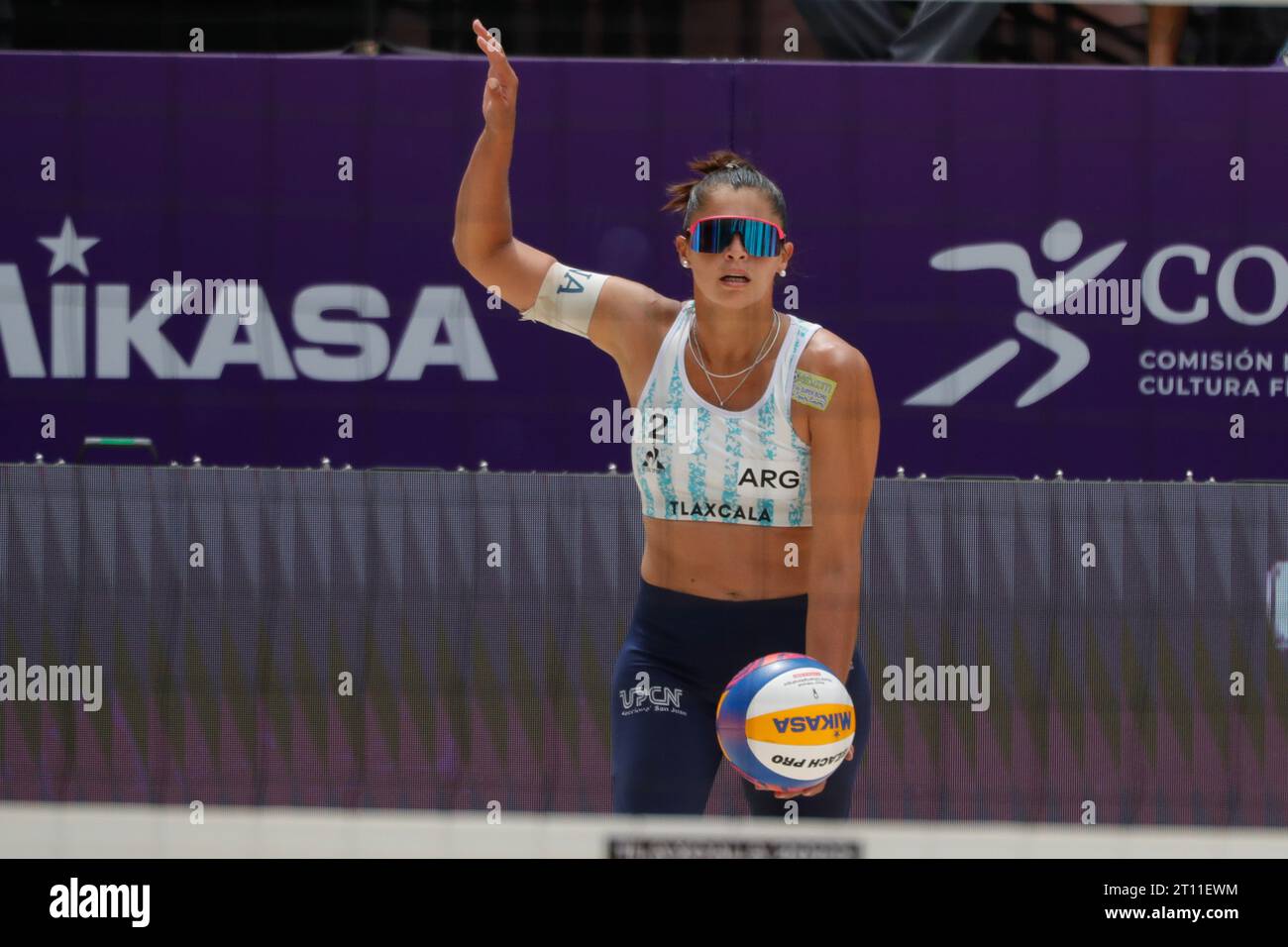 October 9, 2023, Tlaxcala, Mexico: Fernanda Pereyra (2) of Argentina ...