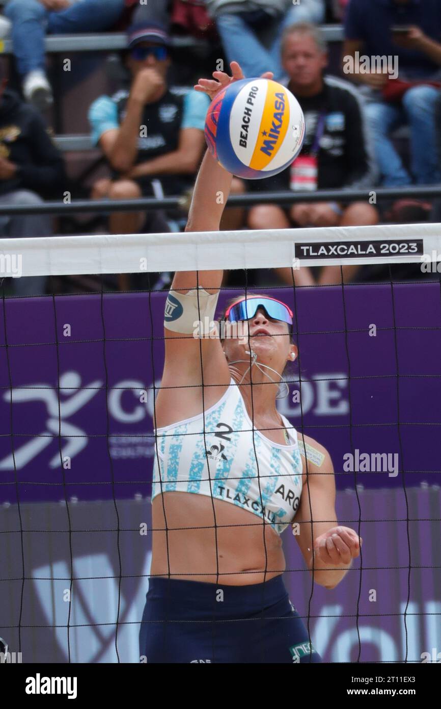 October 9, 2023, Tlaxcala, Mexico: Fernanda Pereyra (2) of Argentina ...