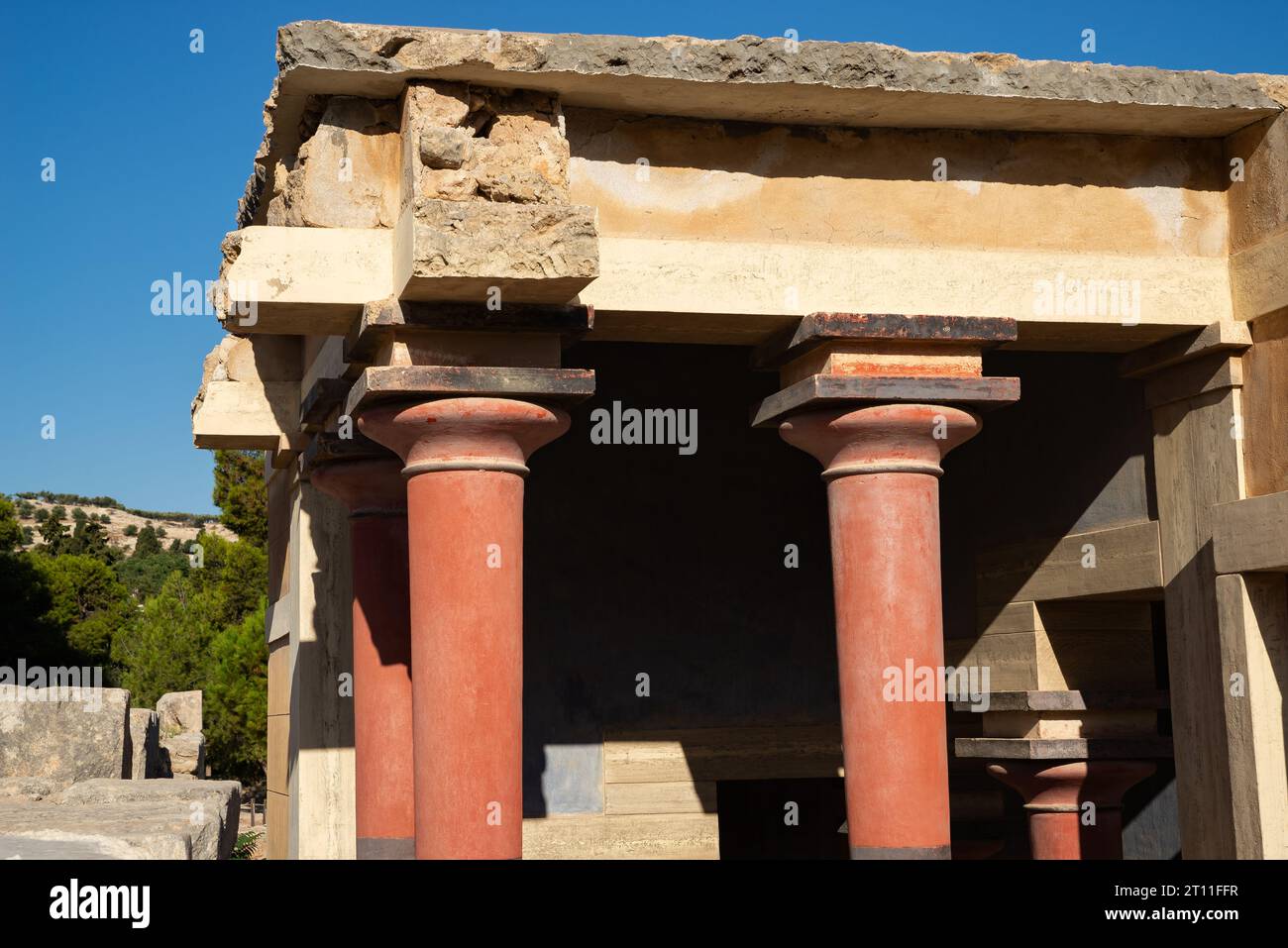 Knossos, Crete - Greece - September 21st, 2023: The North Lustral Basin ...