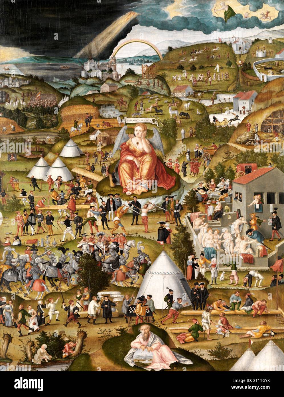 Matthias Gerung - Melancholy in the Garden of Life - Die Melancholie im ...