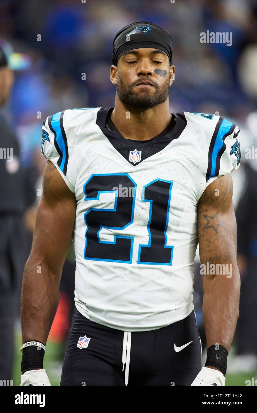 Carolina Panthers safety Jeremy Chinn (21) on the sideline against the ...