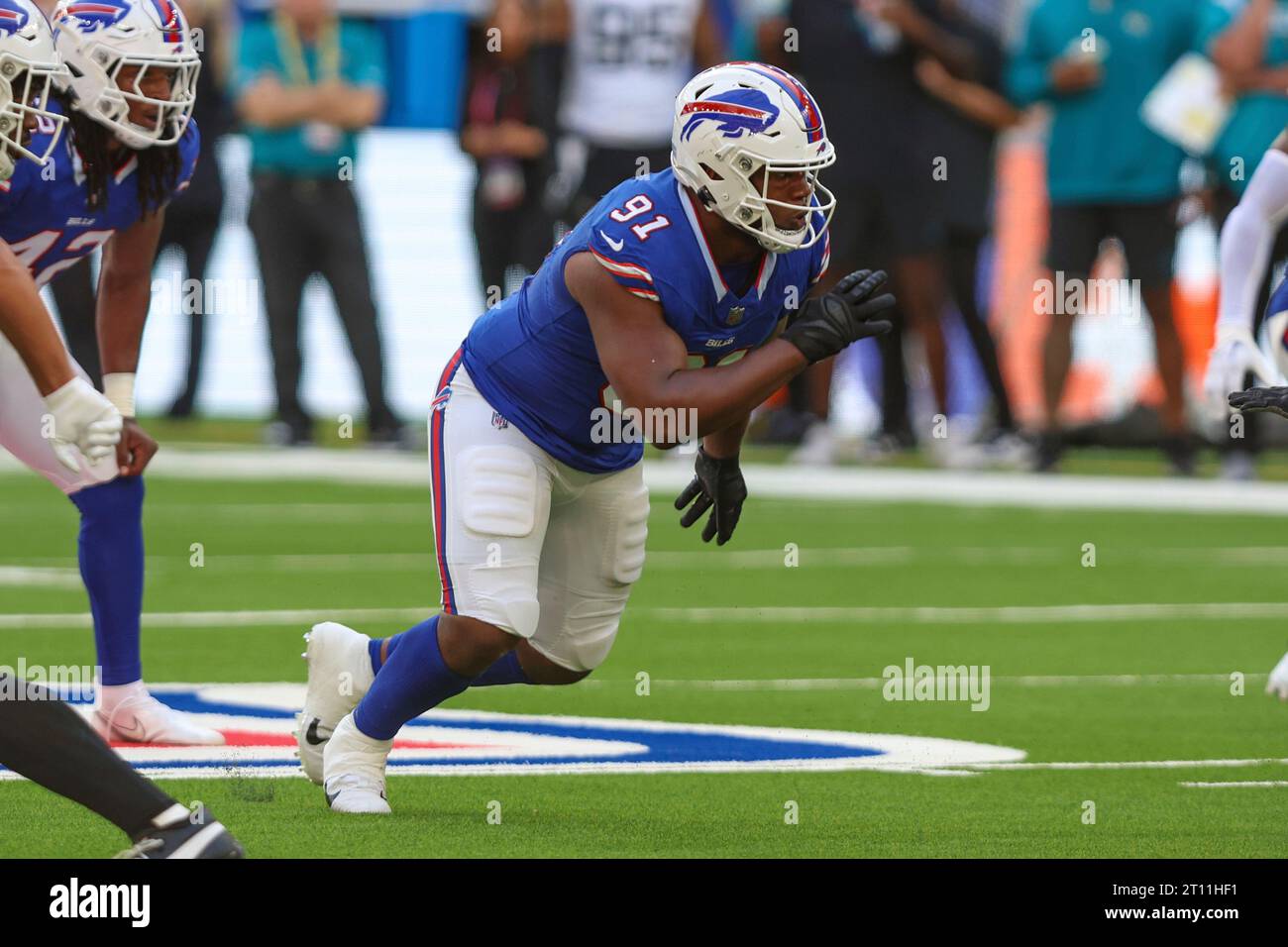 Buffalo Bills defensive tackle Ed Oliver (91) in action during an NFL ...