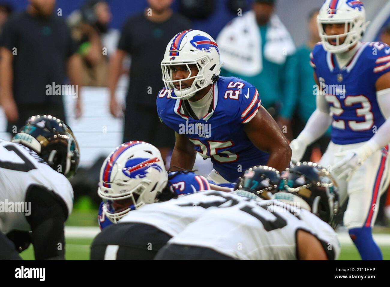 Buffalo Bills linebacker Tyrel Dodson (25) in action during an NFL ...