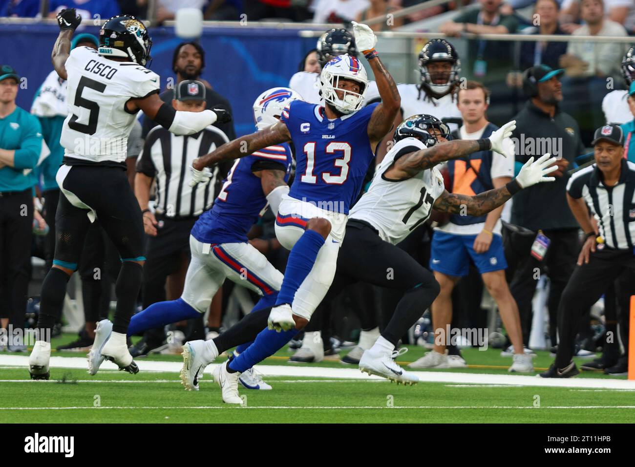 Buffalo Bills wide receiver Gabe Davis (13) in action during an NFL ...