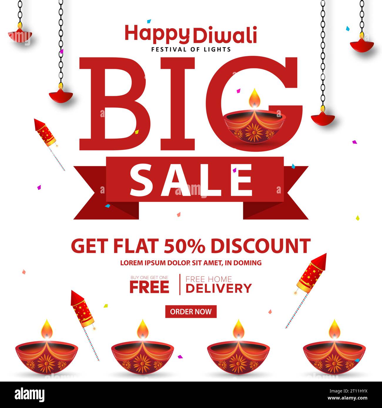 Happy Diwali Big Discount Promotion Sale Banner Design Template to ...
