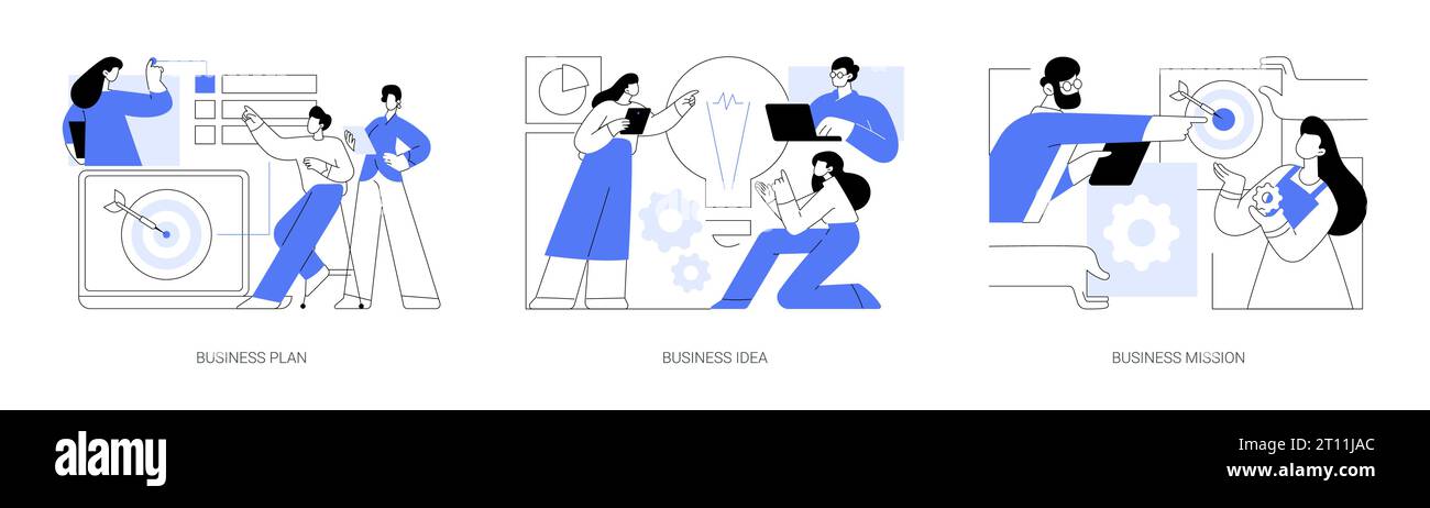 Business development isolated cartoon vector illustrations se Stock ...