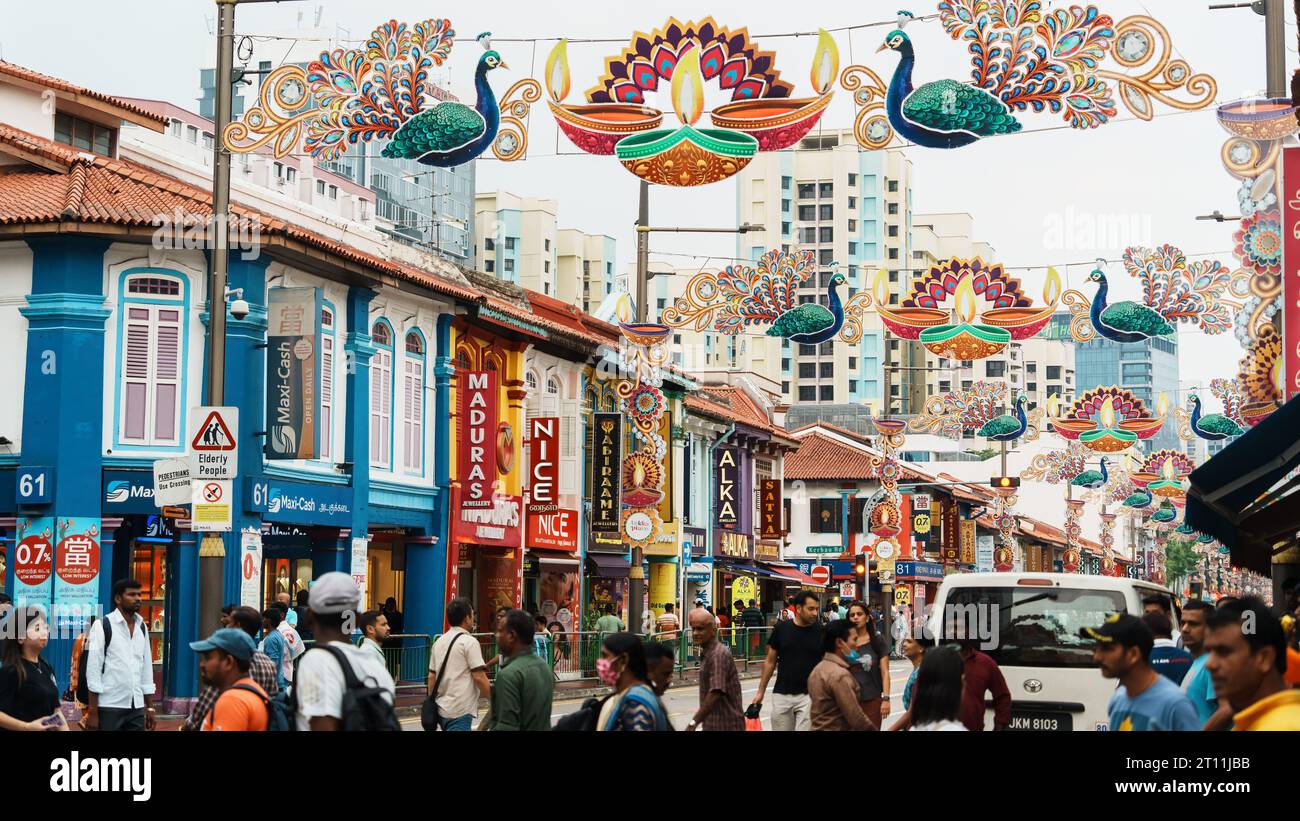 The Little India Soul Slaughter Festival, Diwali in Singapore Stock ...