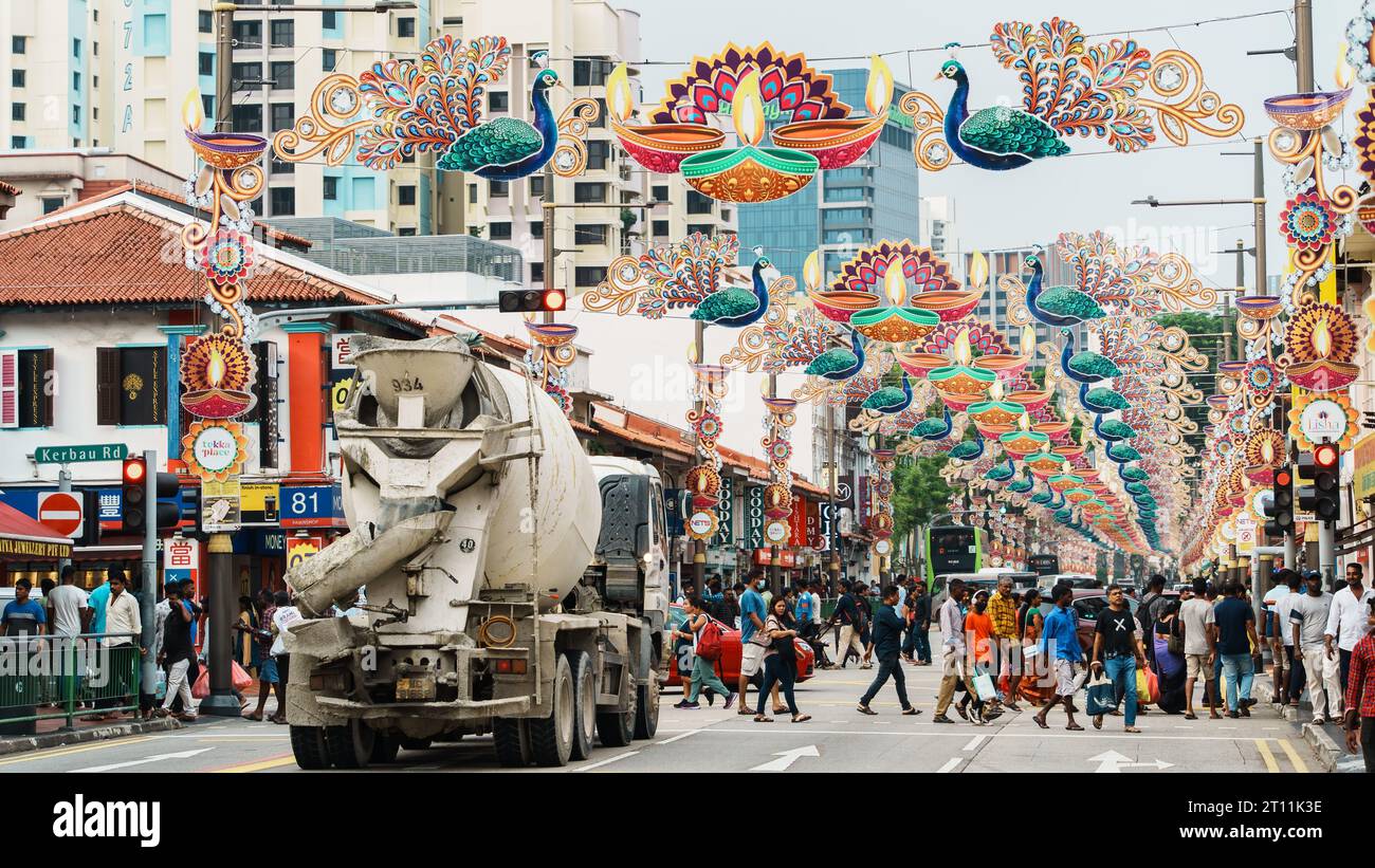 The Little India Soul Slaughter Festival, Diwali in Singapore Stock ...