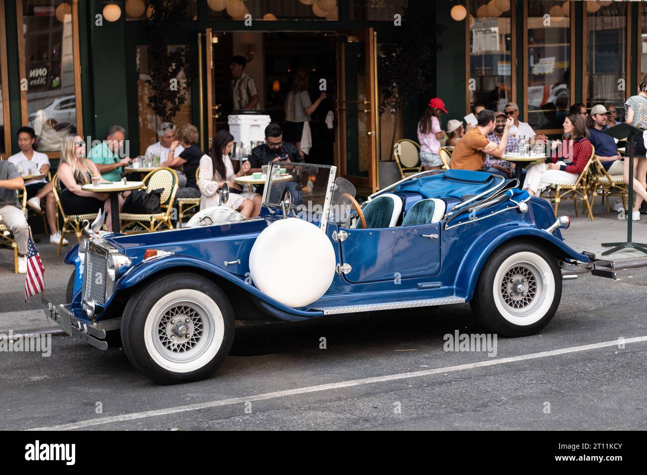 New York City, USA - June 30, 2023: Excalibur Series III phaeton car ...