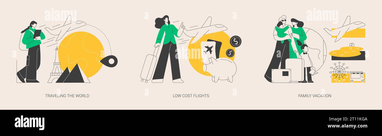 Holiday trip abstract concept vector illustrations Stock Vector Image ...