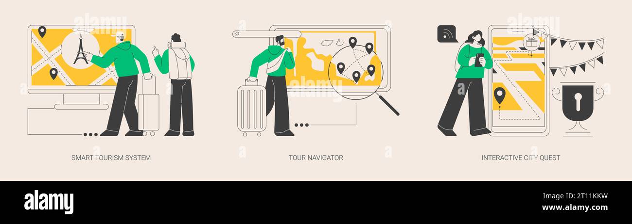 Travel experience abstract concept vector illustrations Stock Vector ...