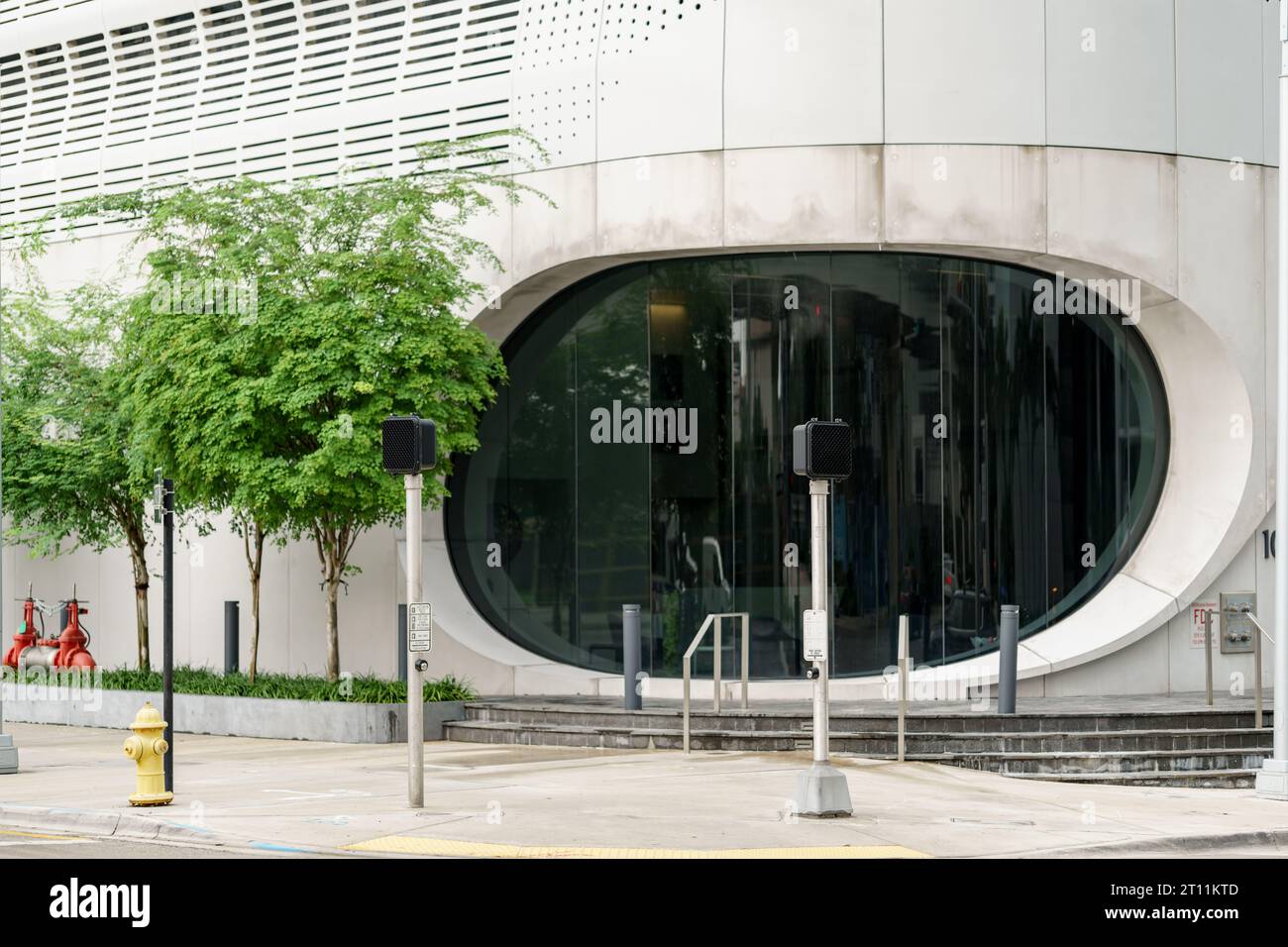 Stock photo of city crosswalk pedestrian signals at an intersection ...