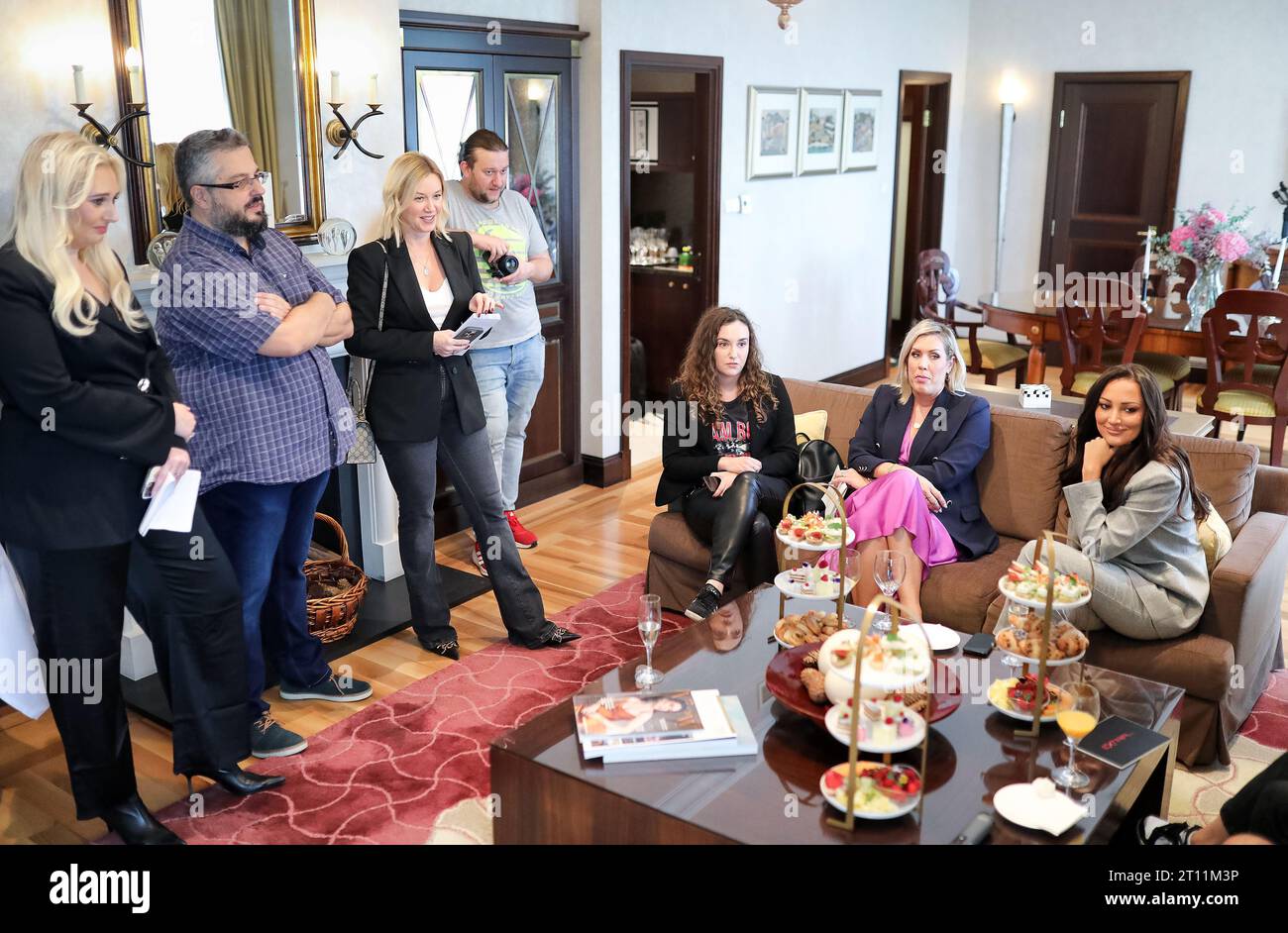 Zagreb, Croatia. 10th Oct, 2023. Pop-folk serbian singer Aleksandra ...