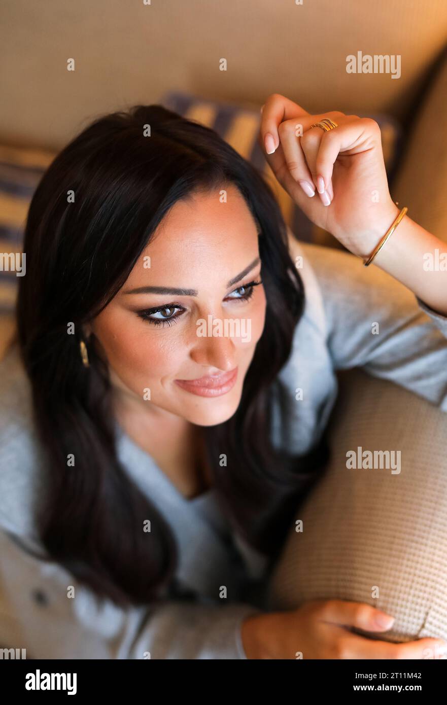 Zagreb, Croatia. 10th Oct, 2023. Pop-folk serbian singer Aleksandra ...