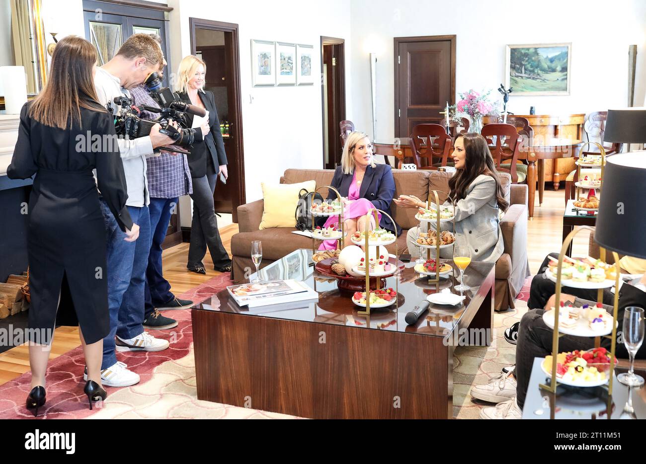 Zagreb, Croatia. 10th Oct, 2023. Pop-folk serbian singer Aleksandra ...