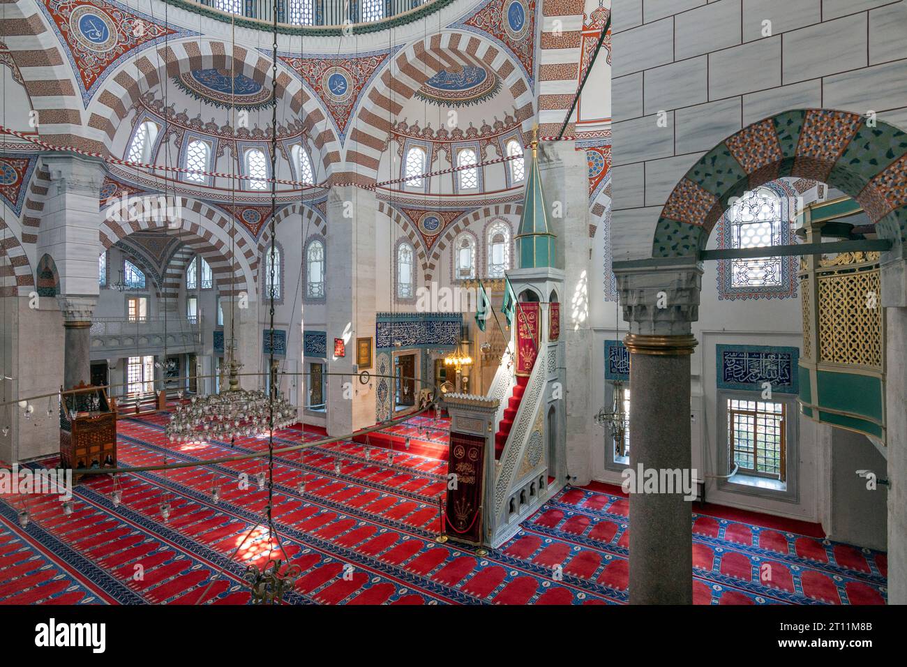 Interior view of The Atik Valide Mosque,Uskudar,Istanbul,Turkey Stock ...