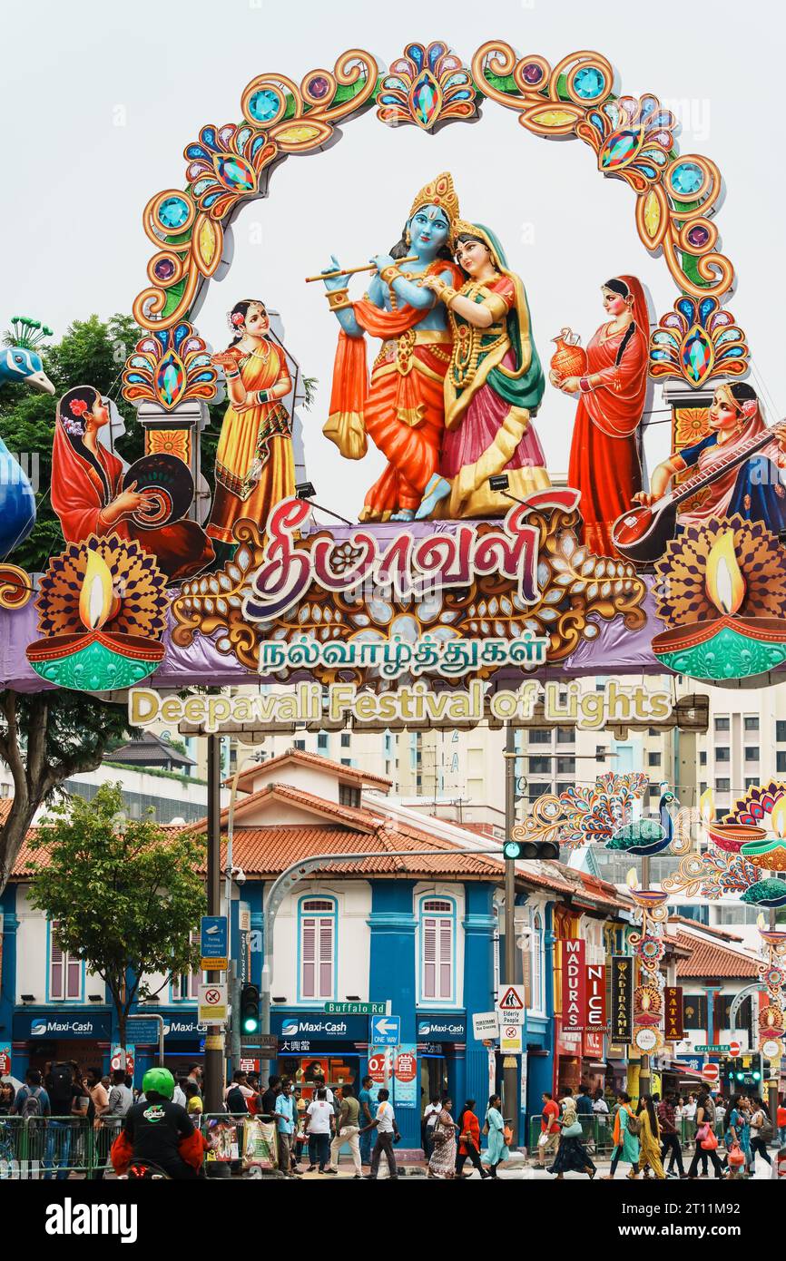 The Little India Soul Slaughter Festival, Diwali in Singapore Stock ...