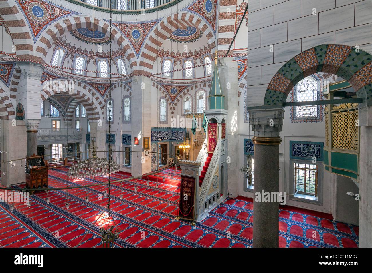 Interior view of The Atik Valide Mosque,Uskudar,Istanbul,Turkey Stock ...