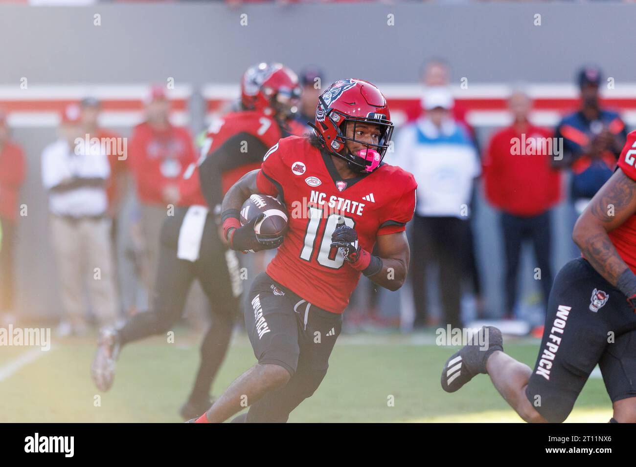 North Carolina State's Kevin Concepcion (10) carries the ball during an ...