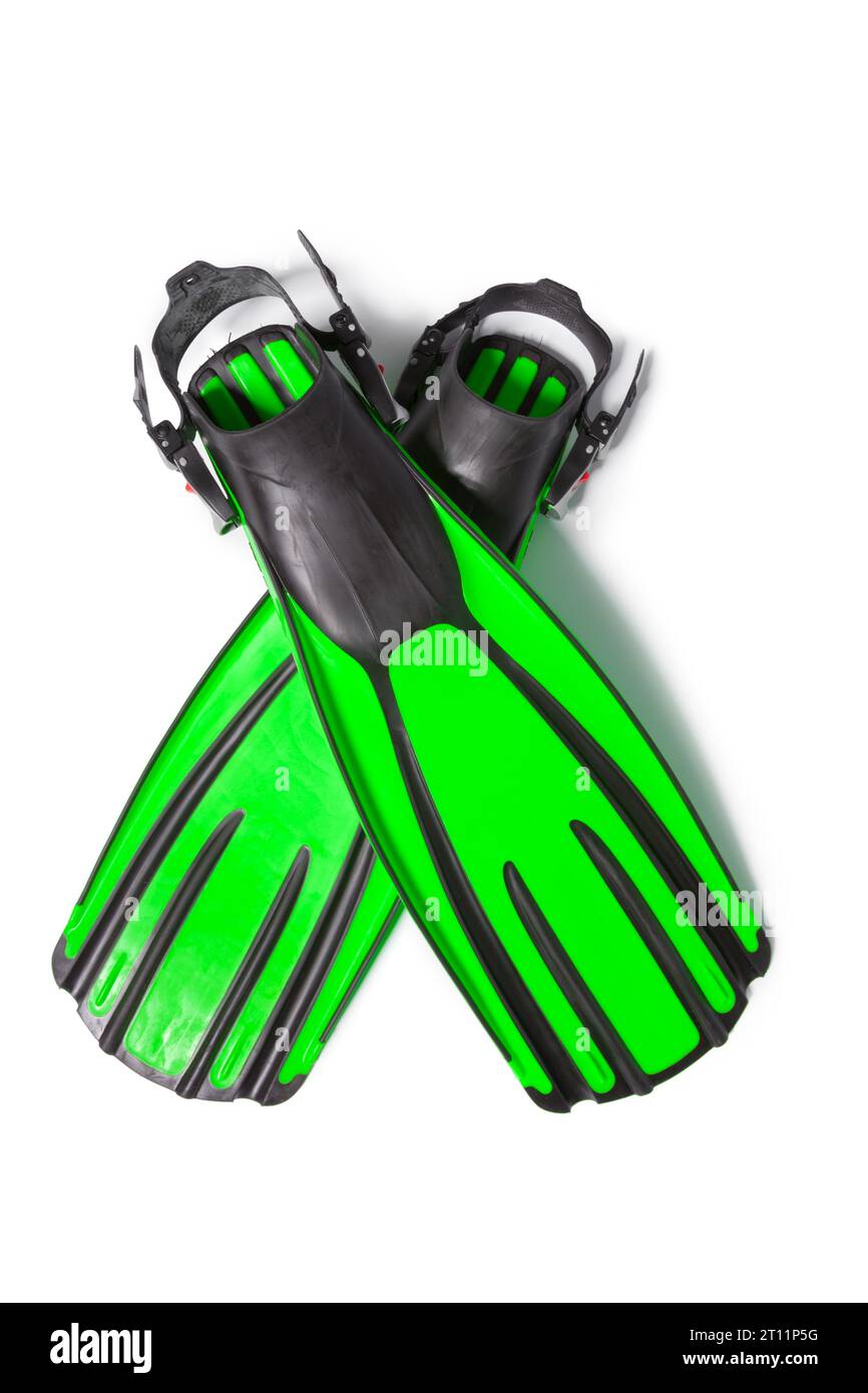 Two flippers for diving Stock Photo - Alamy