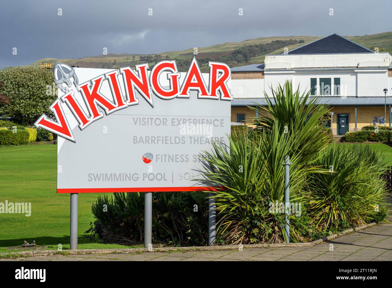Vikingar sign, Largs, North Ayrshire, Scotland, UK, Europe Stock Photo ...