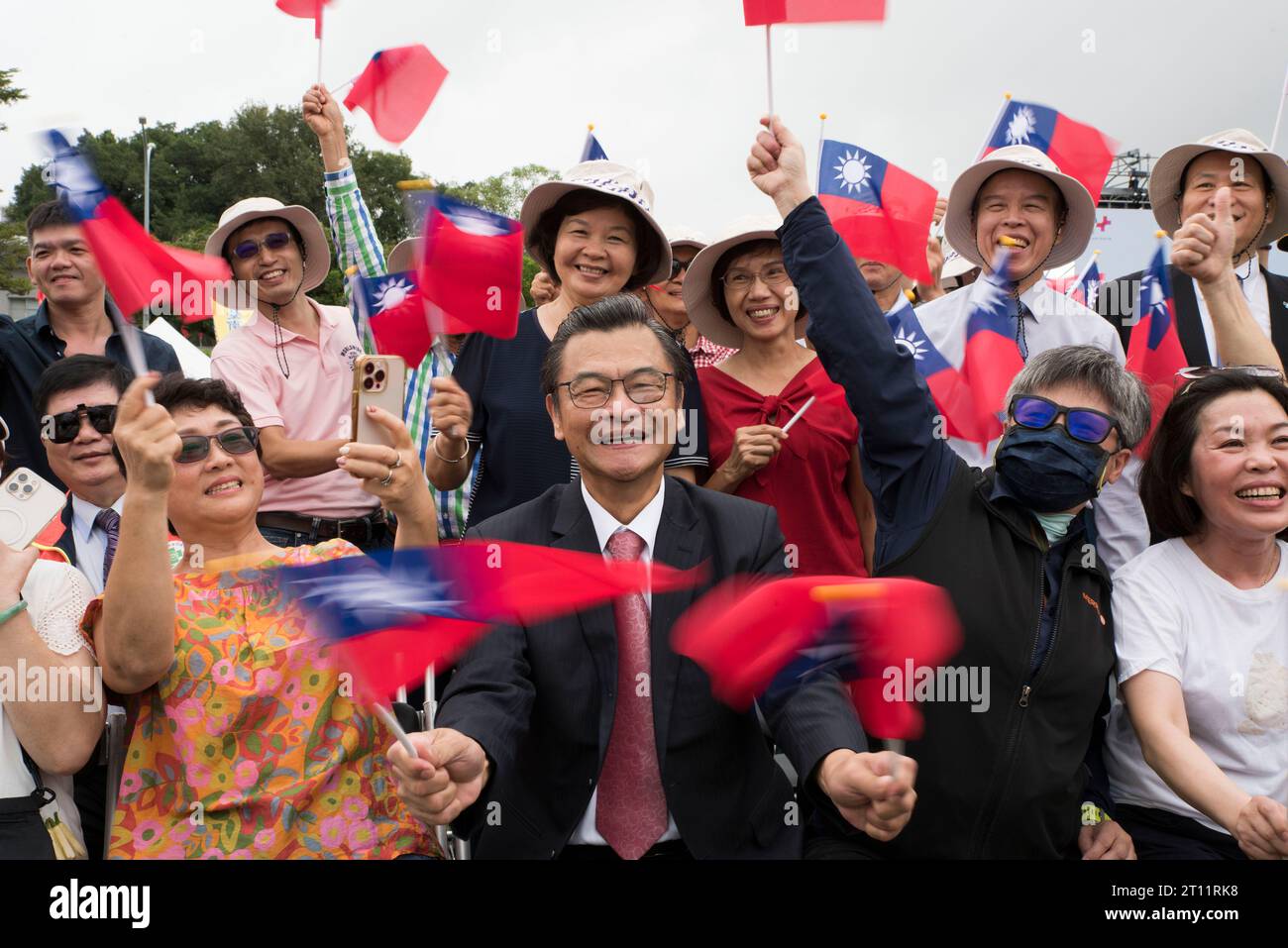 Taipei, Taiwan. 10th Oct, 2023. Taiwanese celebrate Taiwan National Day ...