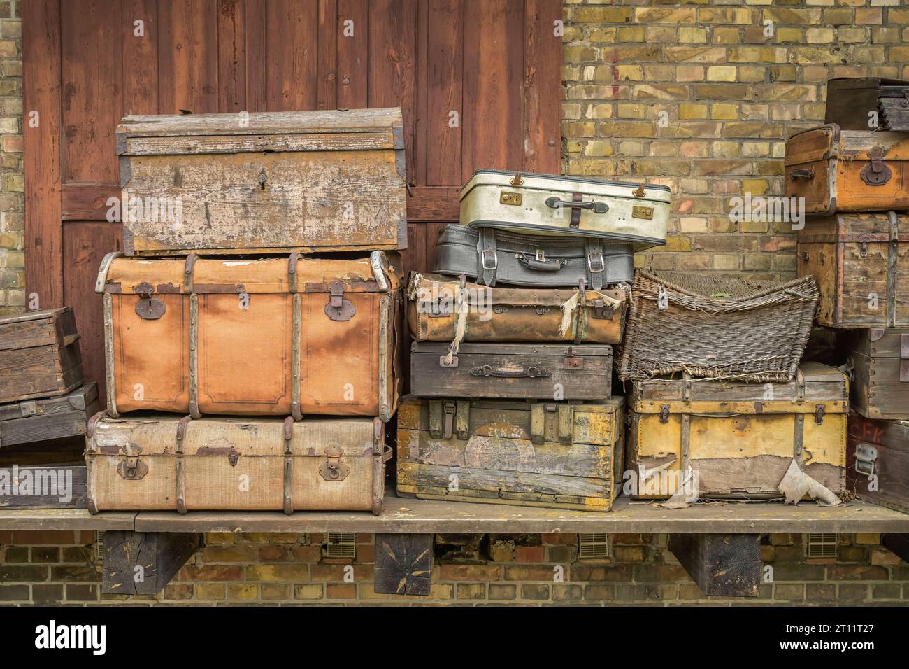 Alte Koffer, Historischer Spreewaldbahnhof, Burg im Spreewald ...