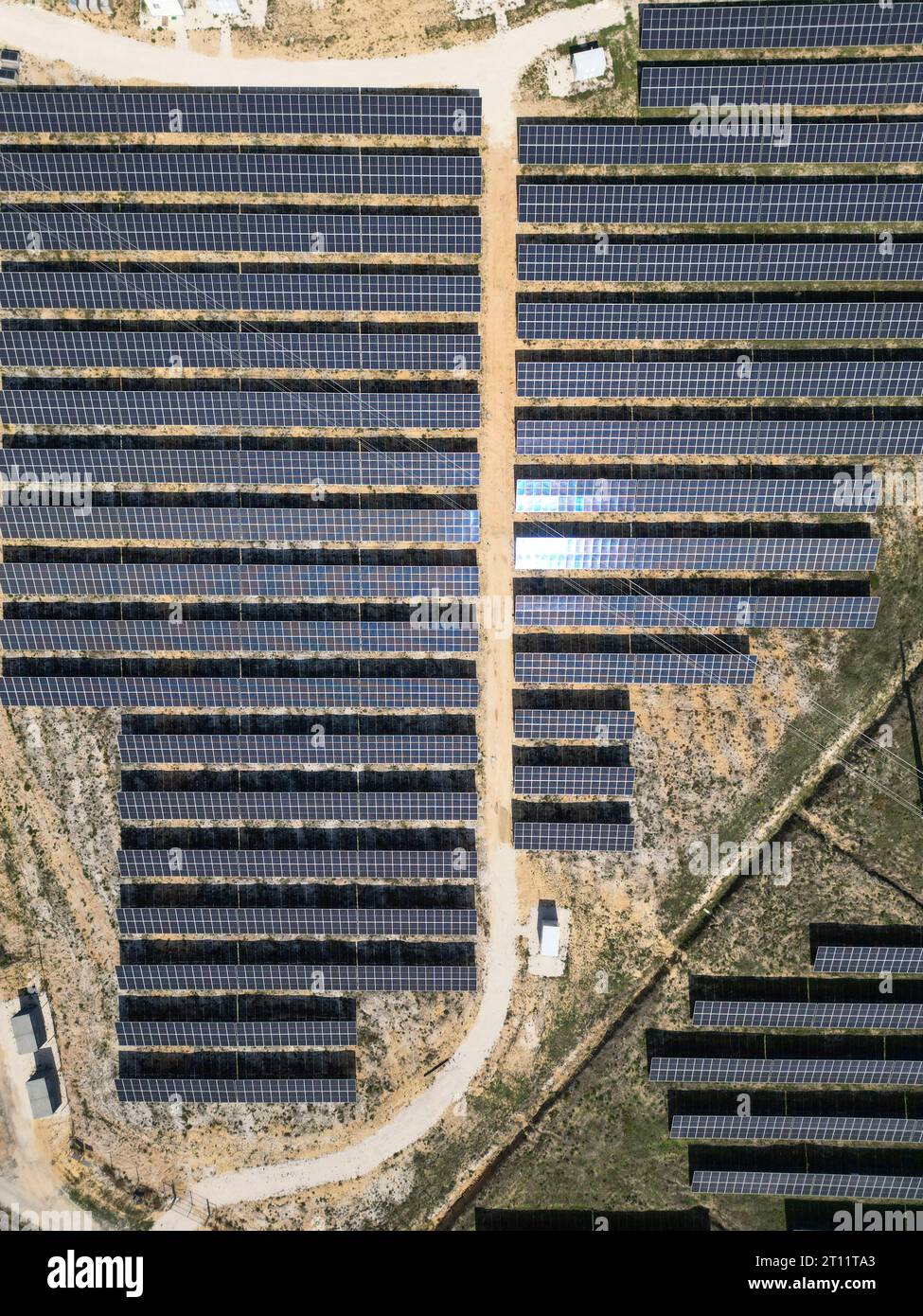 Solar panels on a photovoltaic power station Stock Photo - Alamy