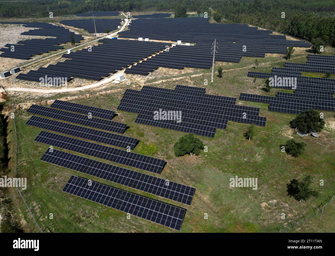 Solar panels on a photovoltaic power station Stock Photo - Alamy