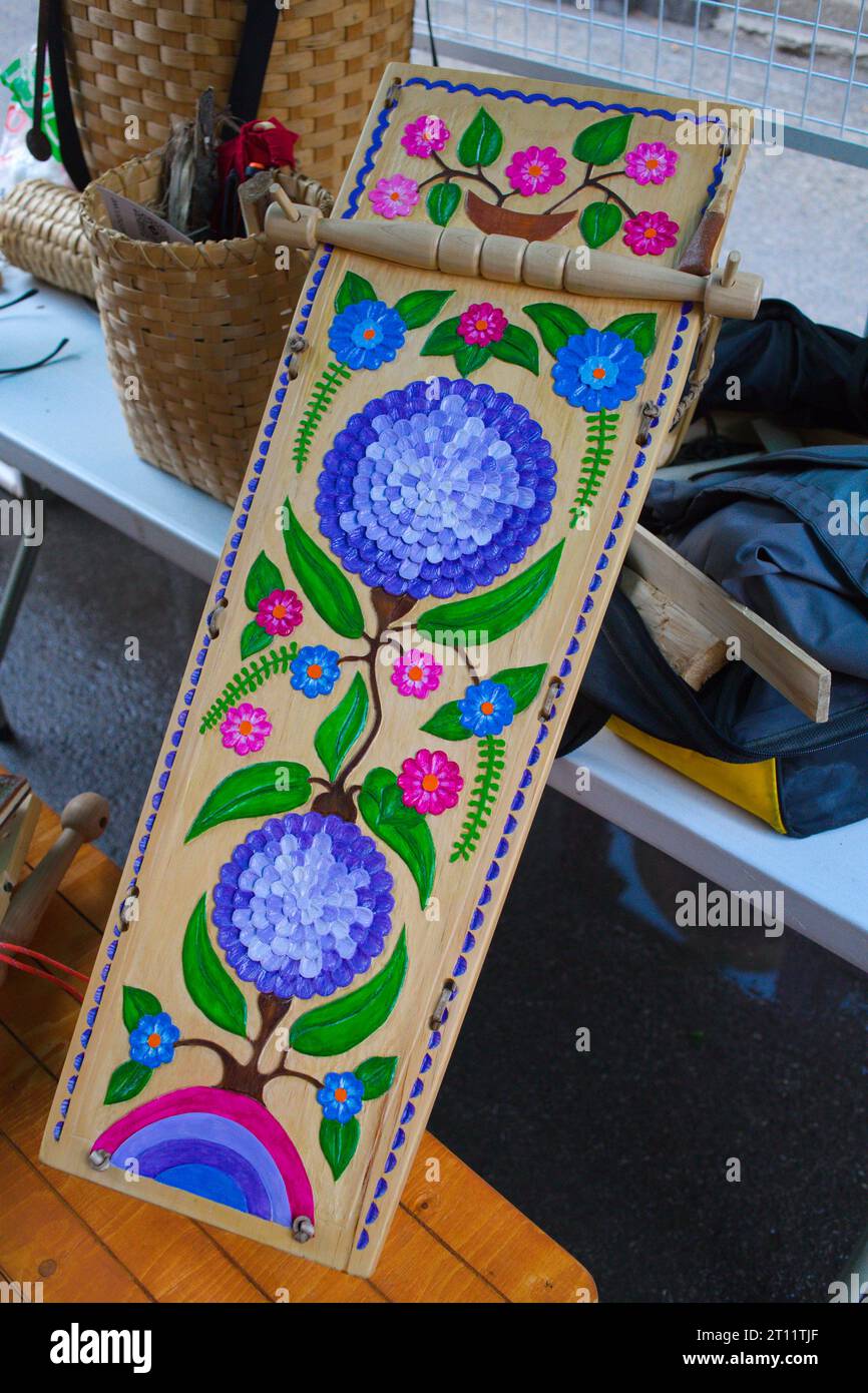 Canada, Quebec, Montreal, 18th century public market, handicraft Stock ...