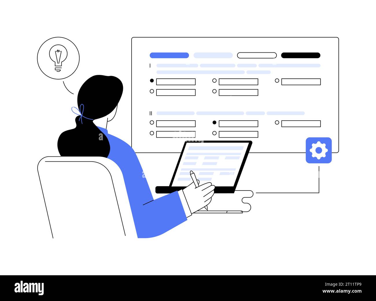 Create test abstract concept vector illustration Stock Vector Image ...