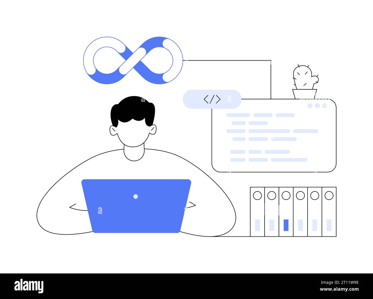 Collaborative Framework Abstract Concept Vector Illustration Stock Vector Image And Art Alamy