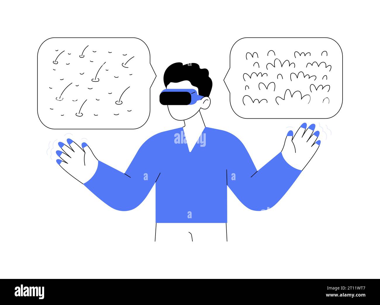 Touchable surfaces abstract concept vector illustration Stock Vector ...