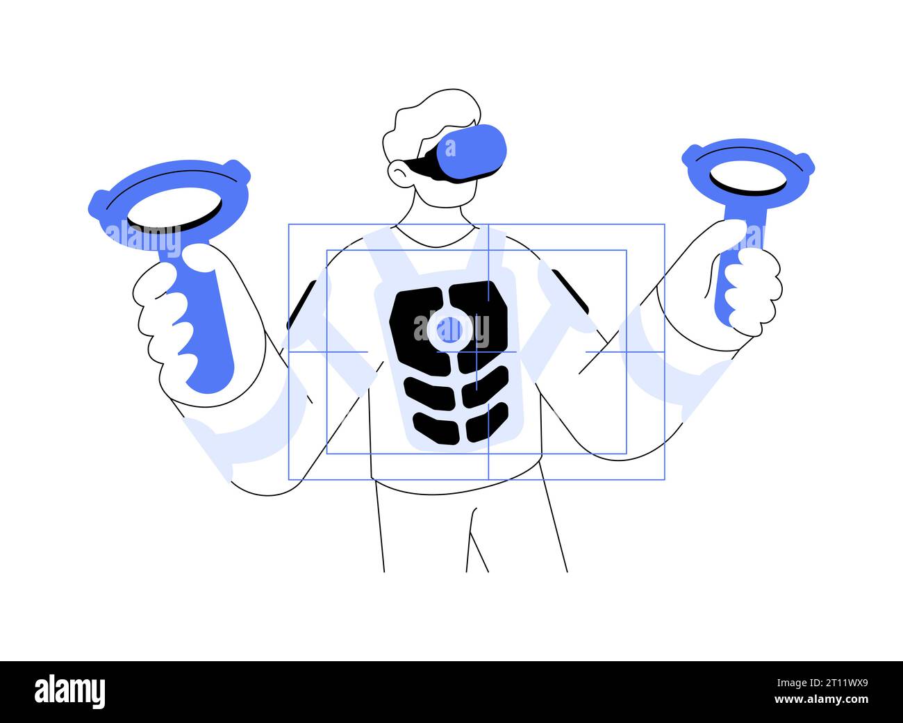 Haptic suit abstract concept vector illustration Stock Vector Image ...