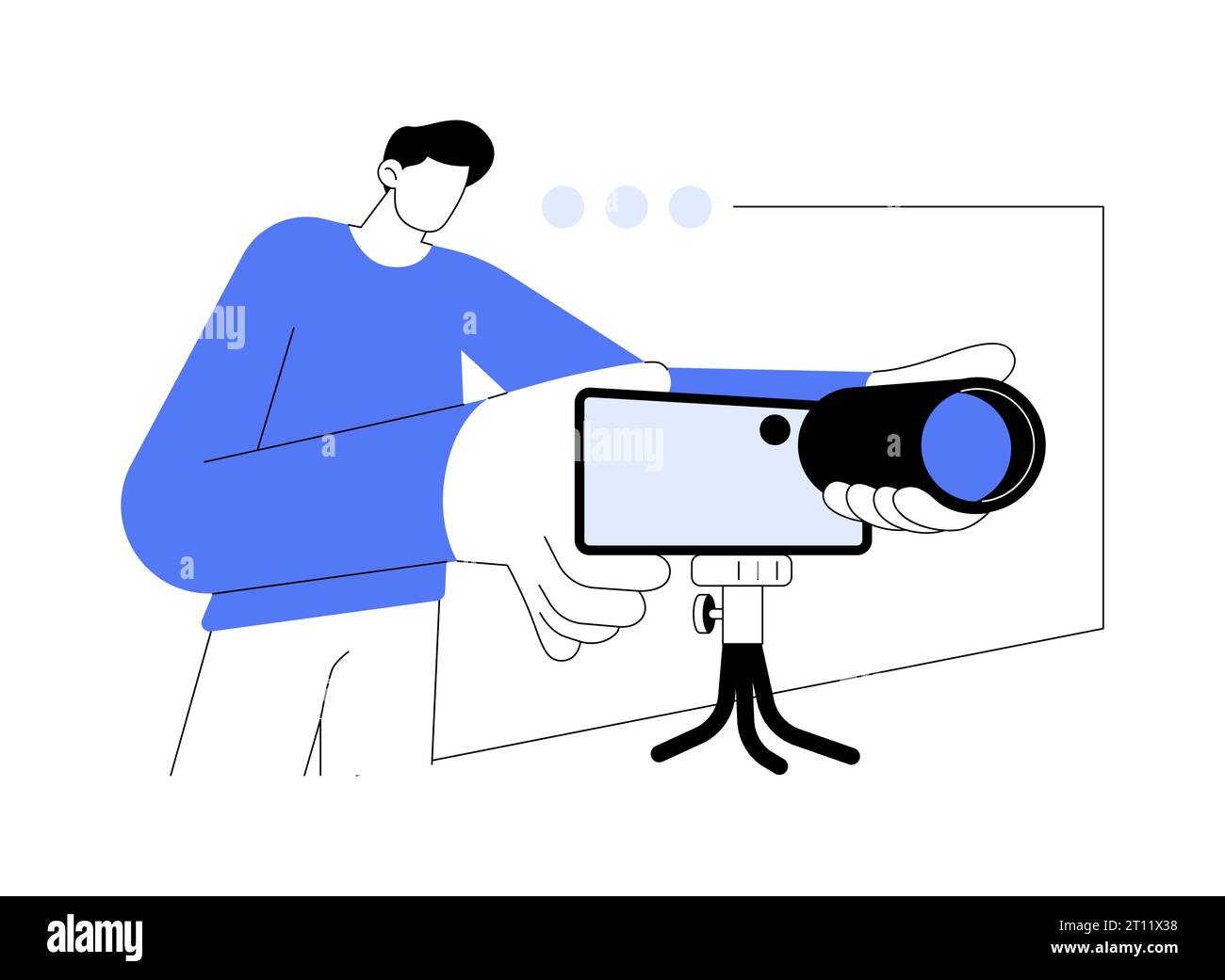 Camera lens attachment abstract concept vector illustration Stock Vector Image & Art - Alamy