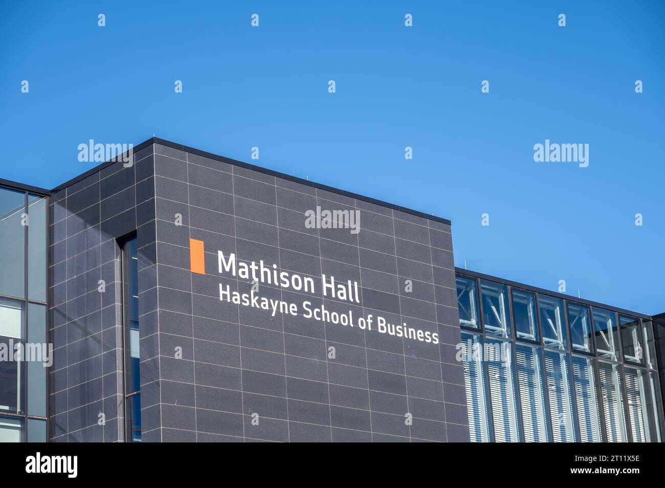 Calgary, Alberta - October 9, 2023: new Mathison Hall building at the ...