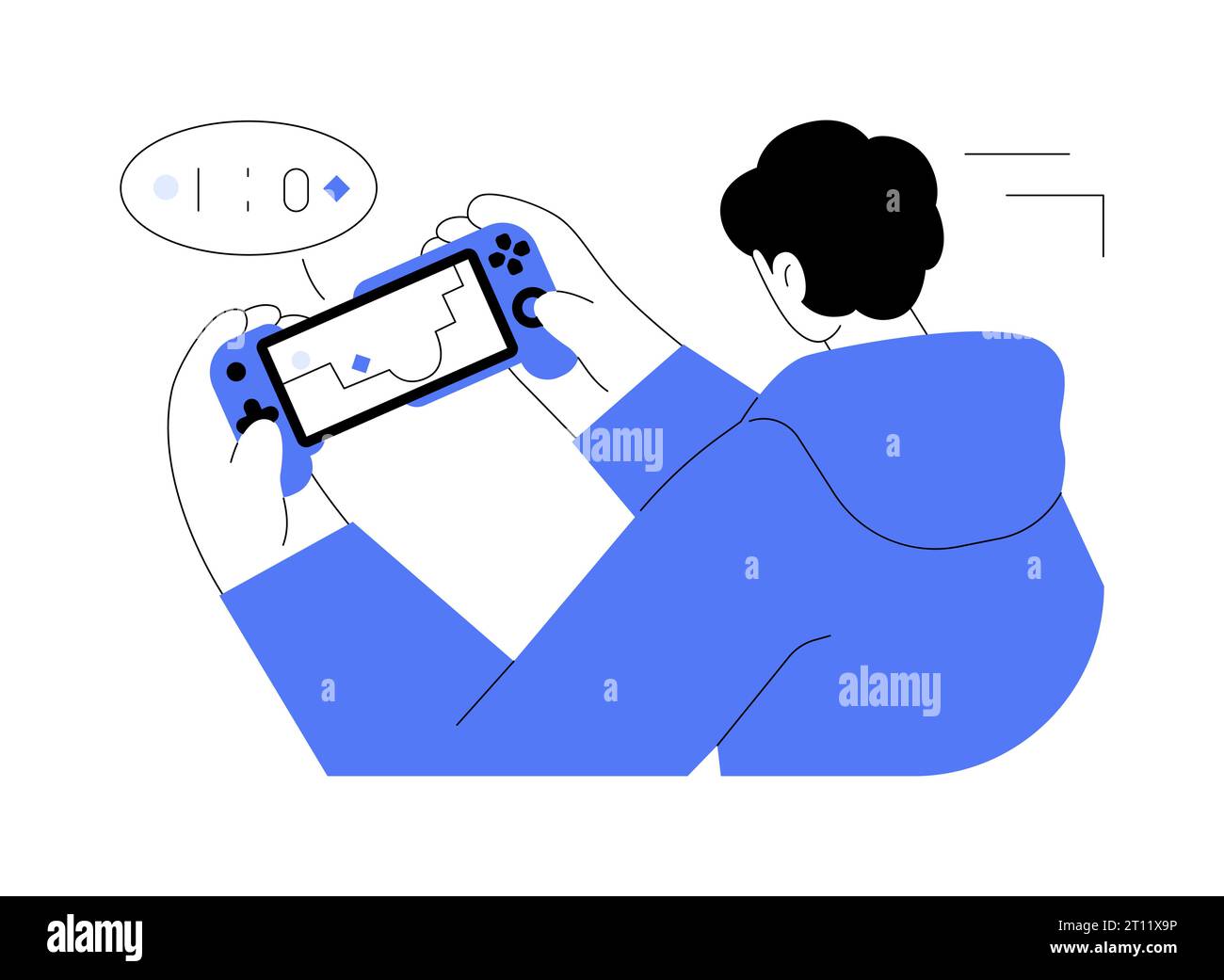 Gaming controller for smartphone abstract concept vector illustration ...