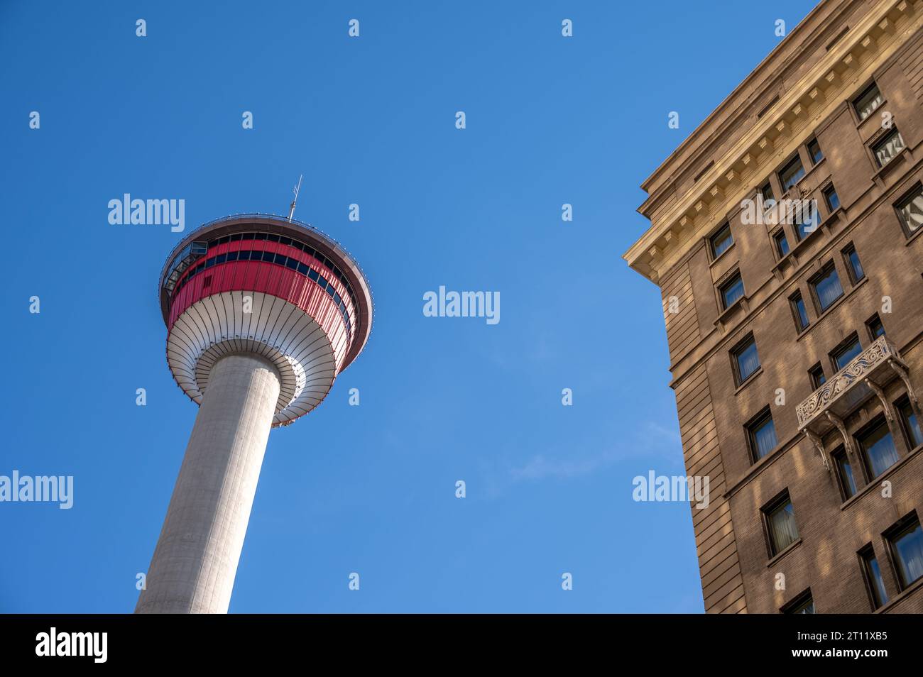 Calgary, Alberta - October 9, 2023: View of the Calgary Tower in ...
