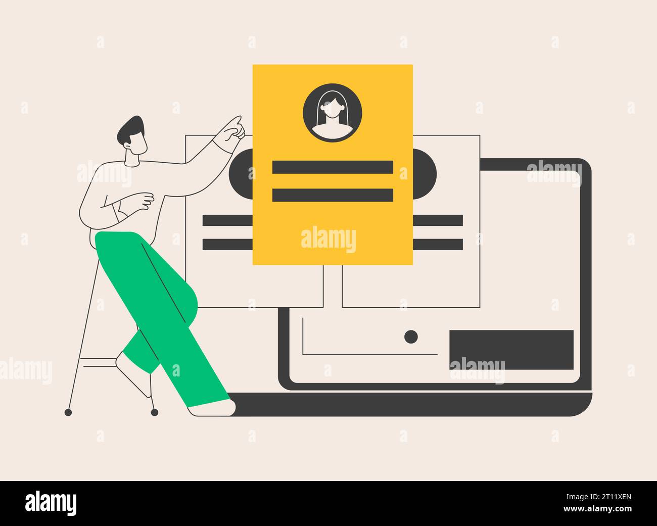 Candidates abstract concept vector illustration Stock Vector Image ...