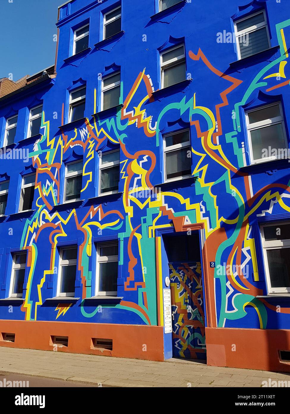 Expressionist facade design from 1921 on the Lightning-House at Otto ...