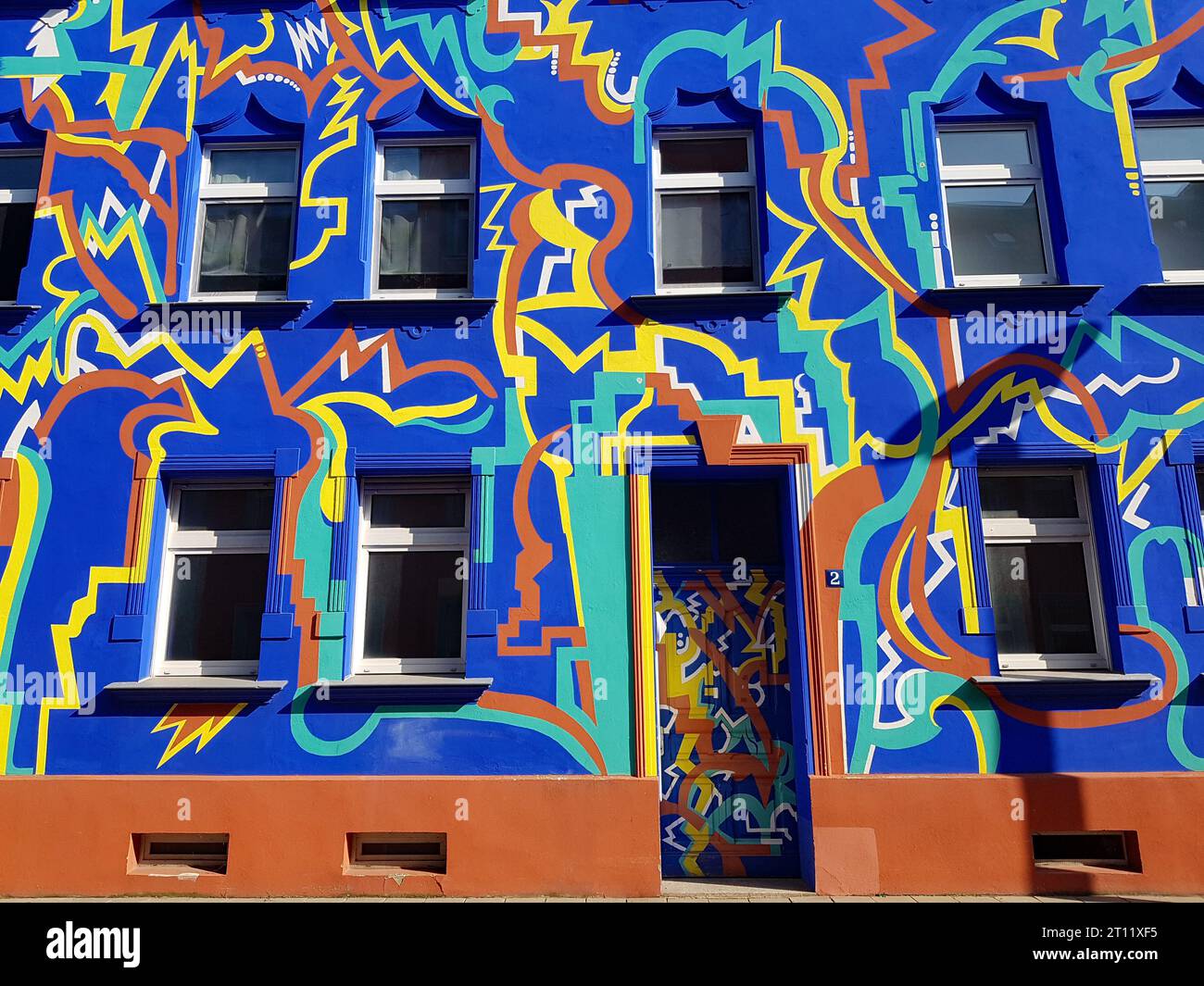 Expressionist facade design from 1921 on the Lightning-House at Otto ...
