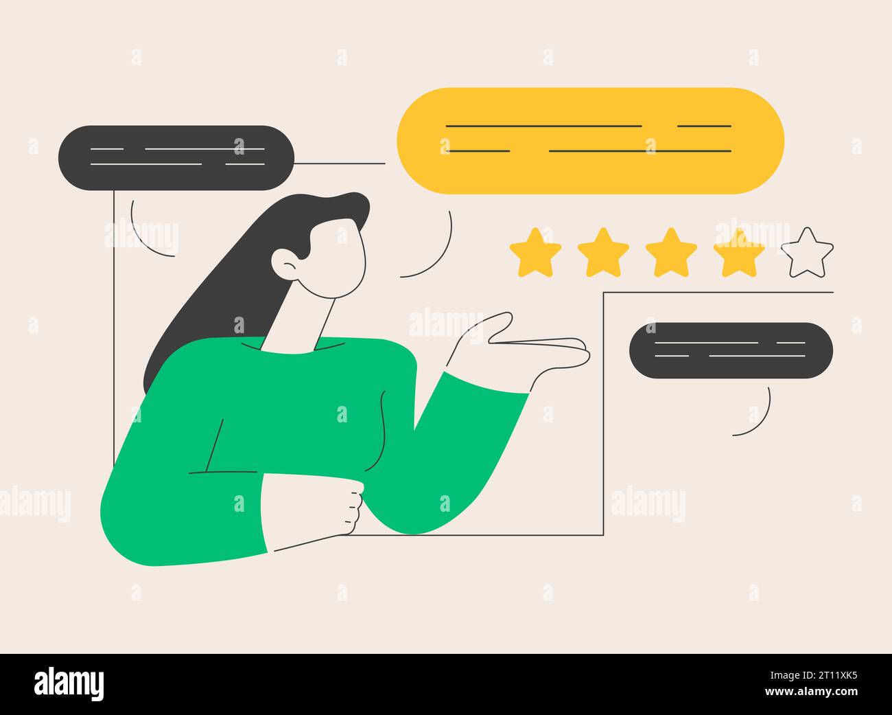 Testimonials abstract concept vector illustration Stock Vector Image ...