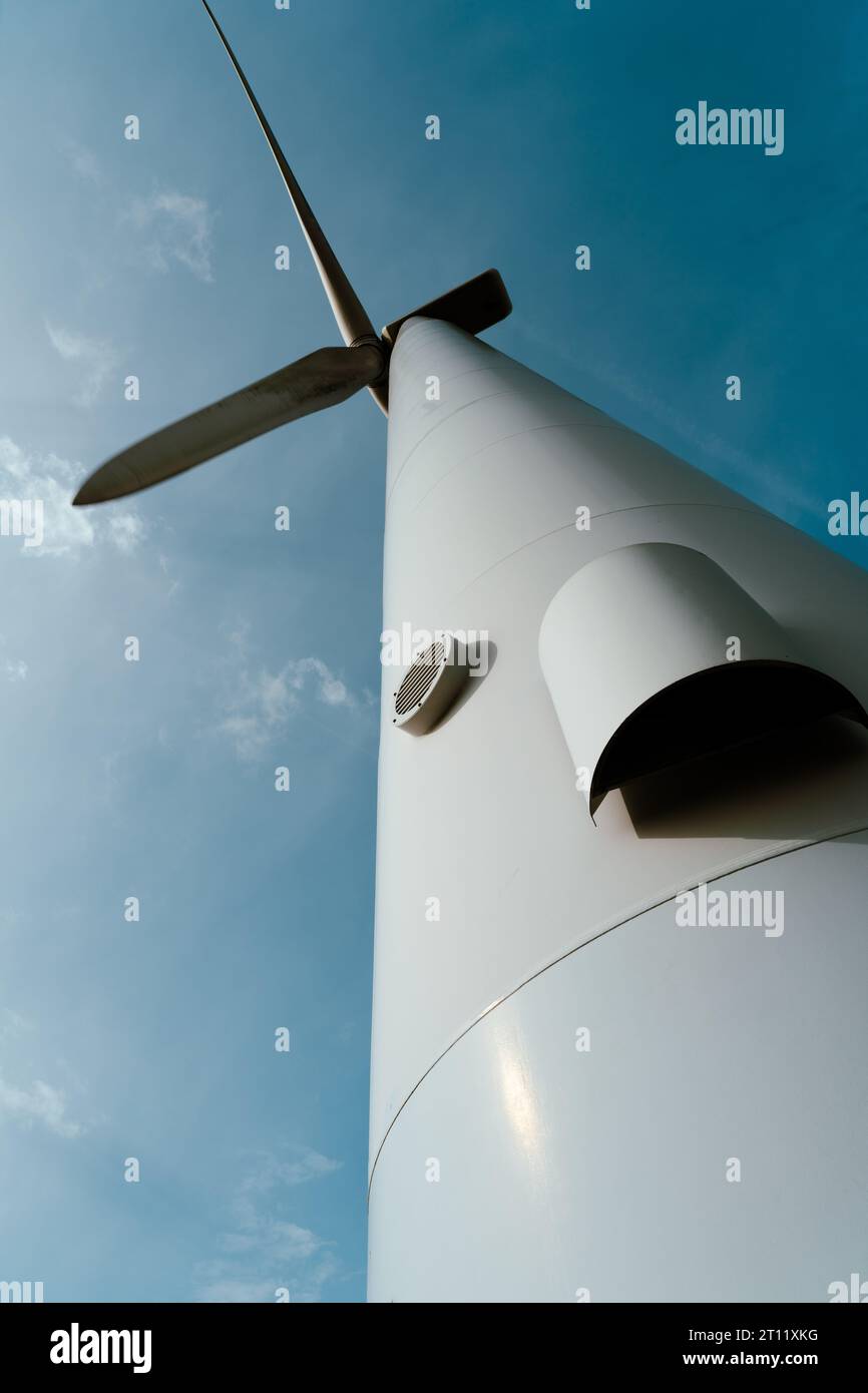 Scout Moor wind farm electric energy producing turbines Stock Photo - Alamy