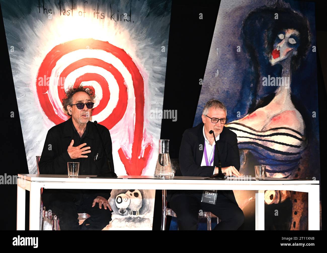 Turin, . 10th Oct, 2023. Turin, Italy Tim Burton presents the ...