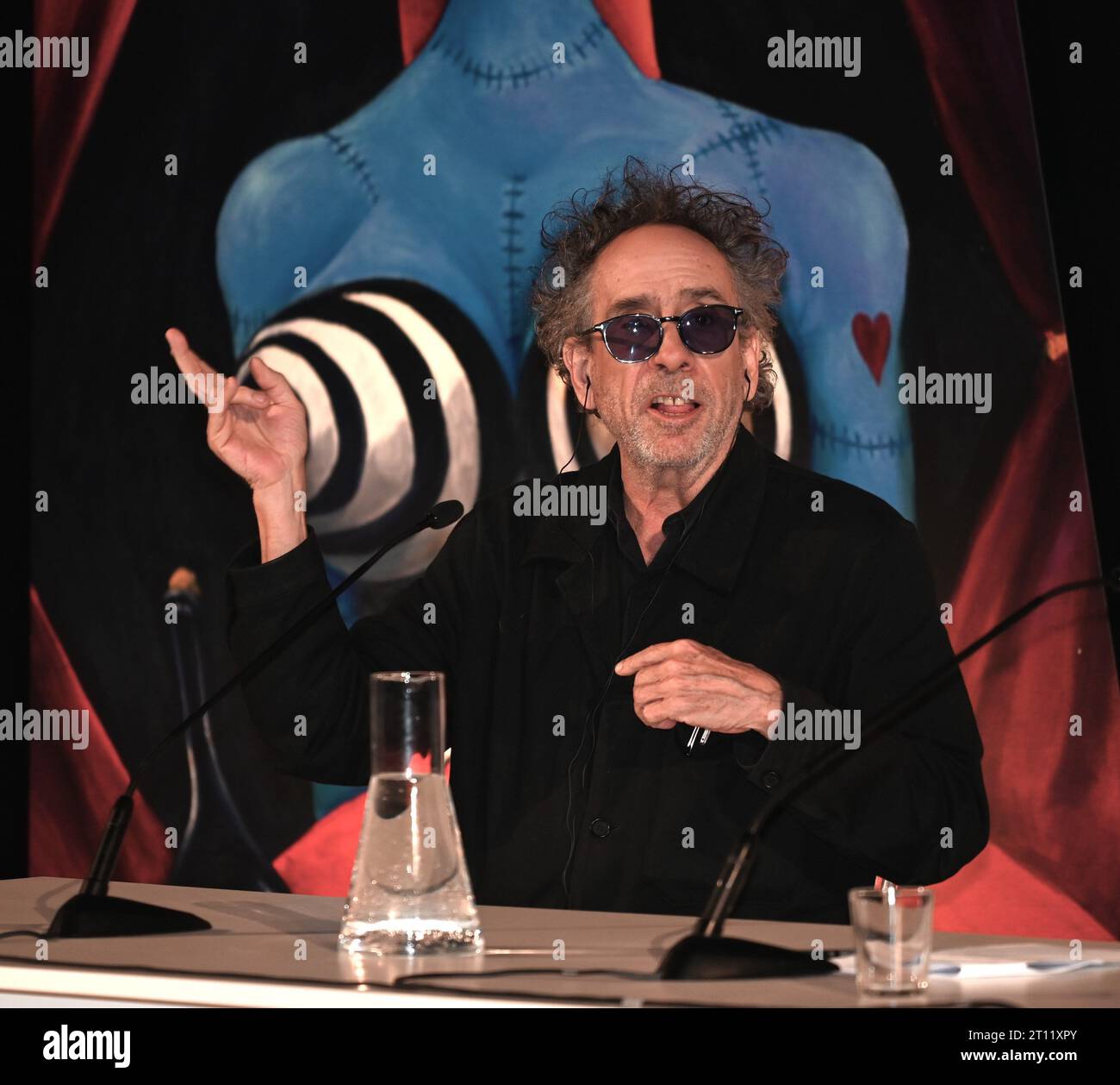 Turin, . 10th Oct, 2023. Turin, Italy Tim Burton presents the ...