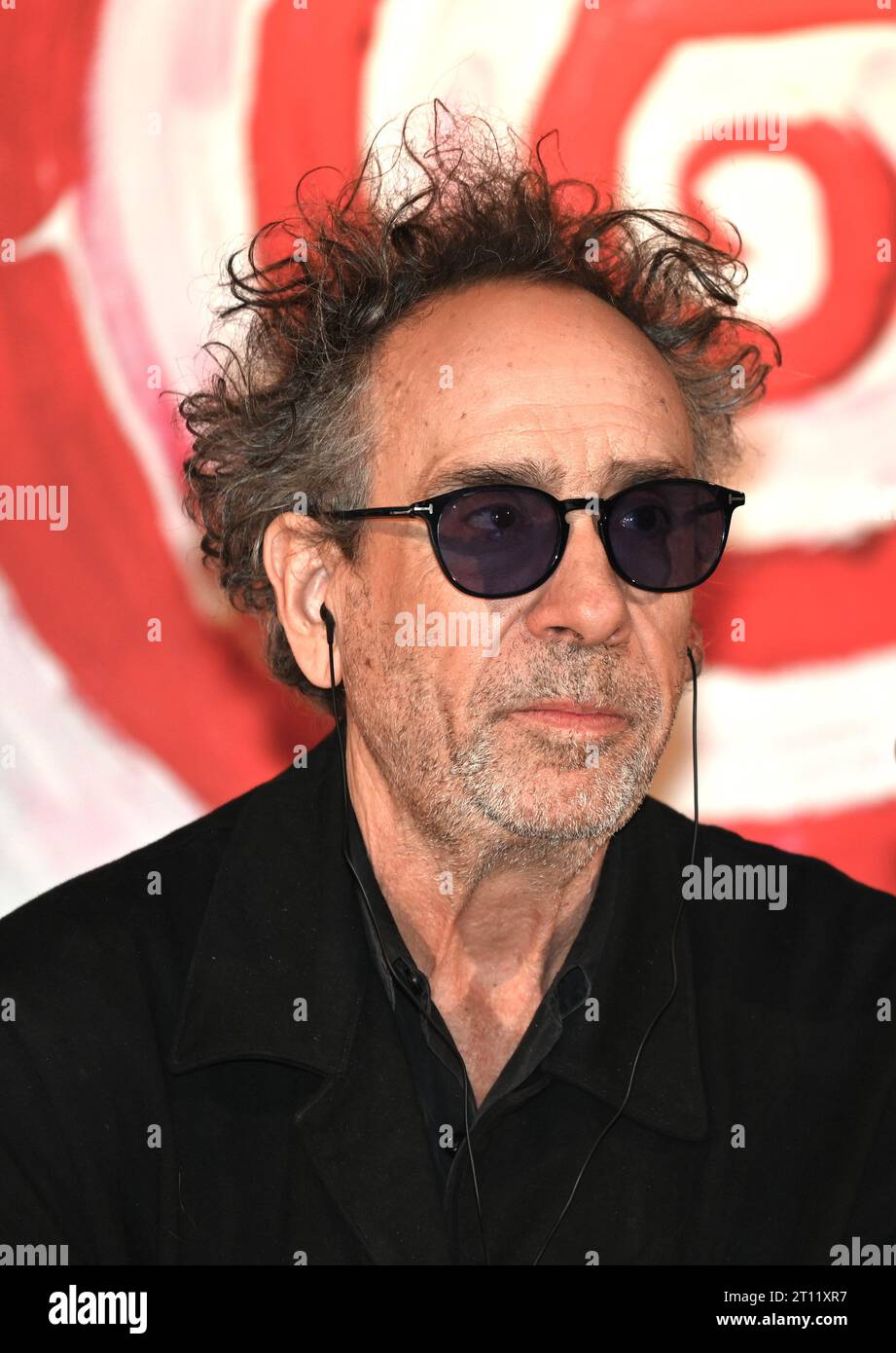 Turin, . 10th Oct, 2023. Turin, Italy Tim Burton presents the ...